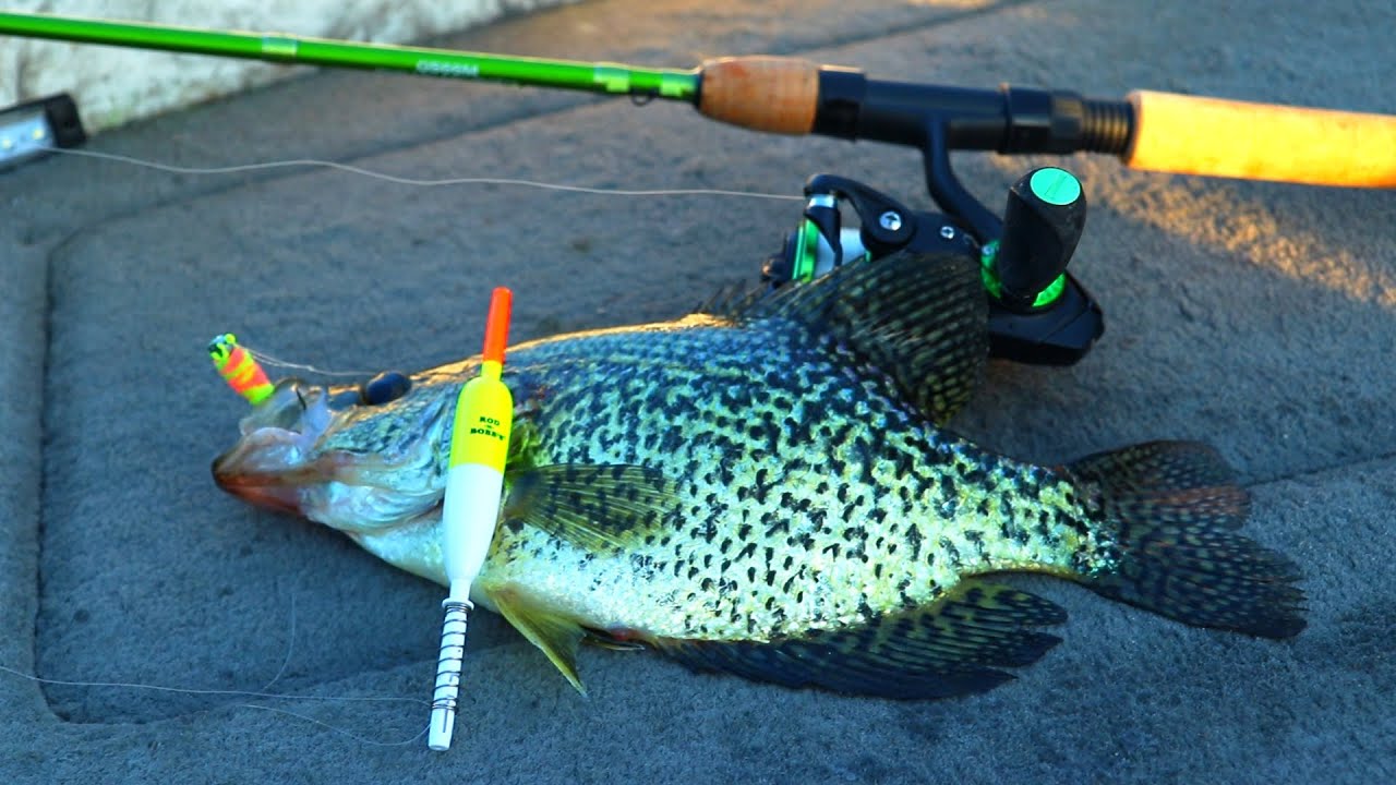 Simple Bobber and Jig Rig for Crappie in Shallow Water (Early Summer ...