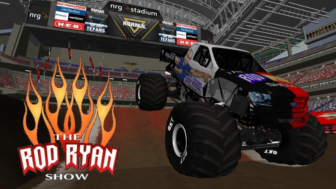 Rigs of Rods Monster Jam Rod Ryan Show Freestyle Houston - YouTube