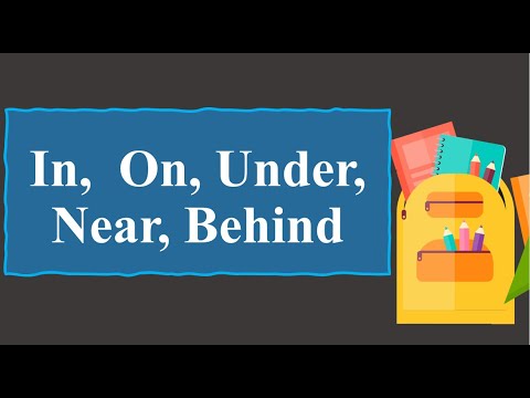 In, On, Under, Near, Behind | Introduction to Prepositions of place ...
