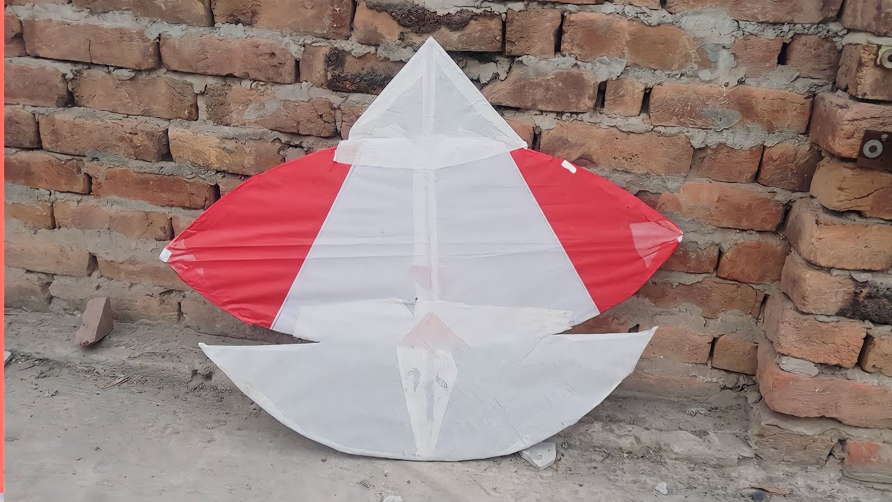 How to make Tukal kite (Patang) withplastic bag at home with flying ...