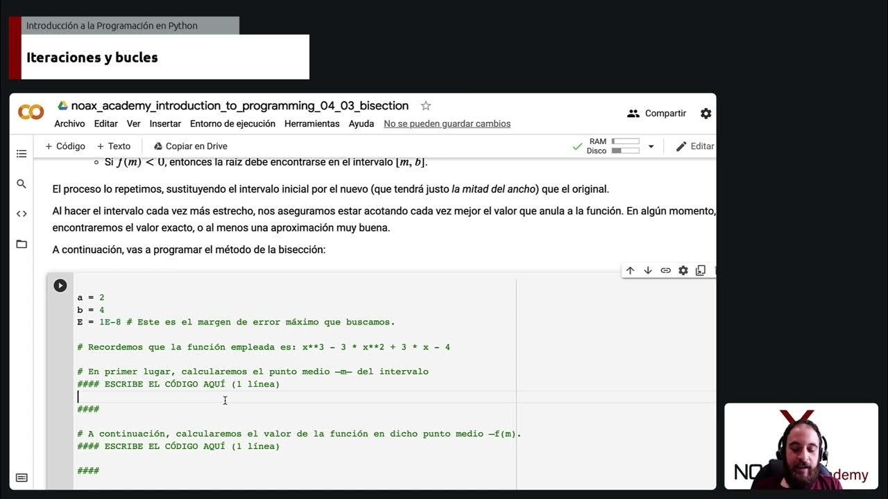 Video 75: Práctica. El método de la bisección con Python - YouTube