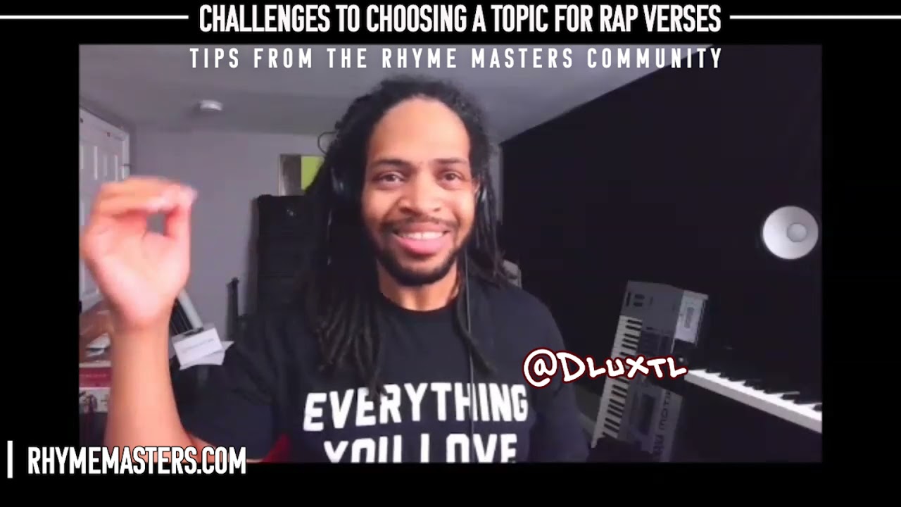 Challenges of How to Choose a Topic for a rap verse - YouTube