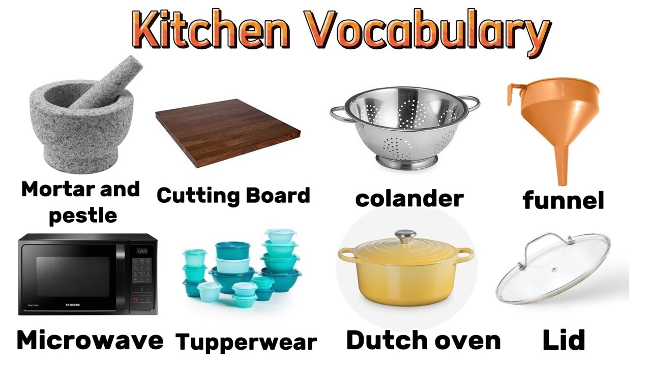 Unique Kitchen Vocabulary With Pictures | Kitchen Vocabulary in English ...