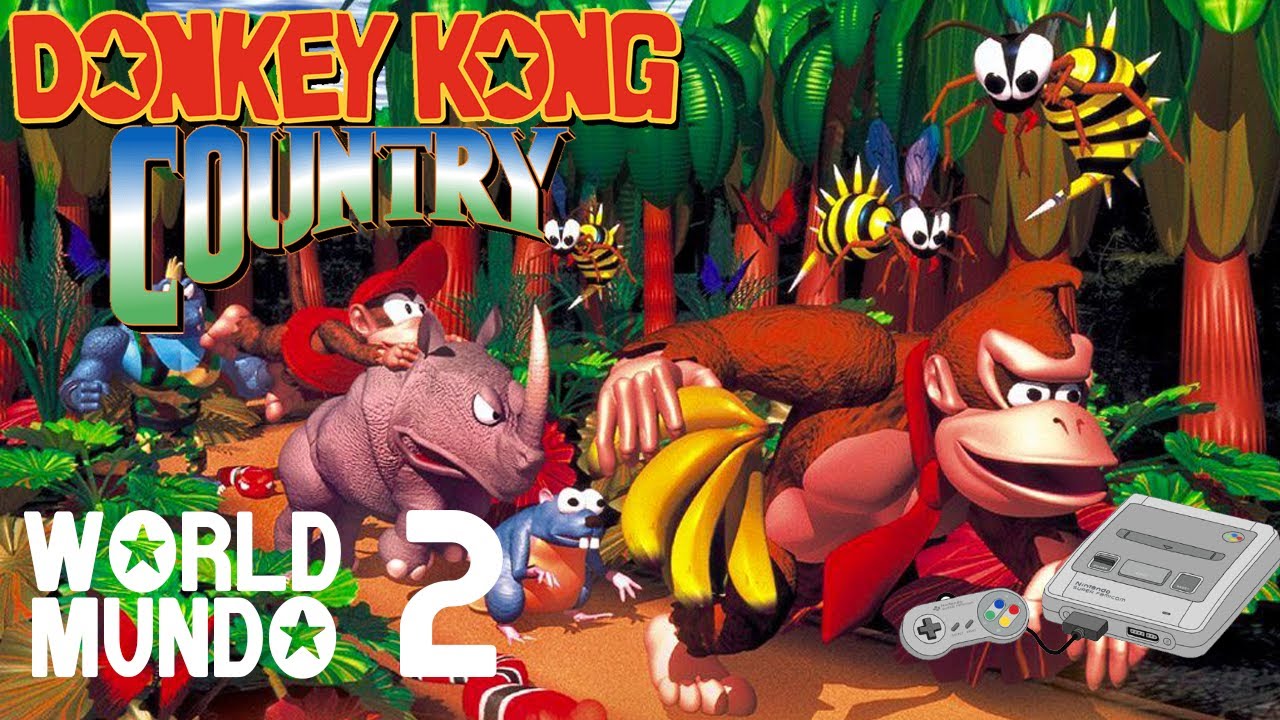 DONKEY KONG COUNTRY || SNES || Mundo 2 - World 2 Gameplay - YouTube