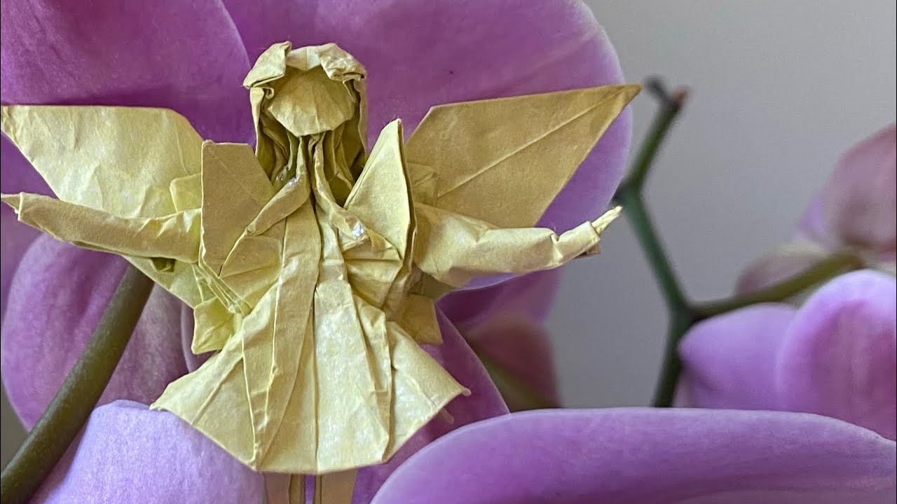 Origami Fairy (Flower Fairy) | Designed By Kika Salgo | Tutorial - YouTube