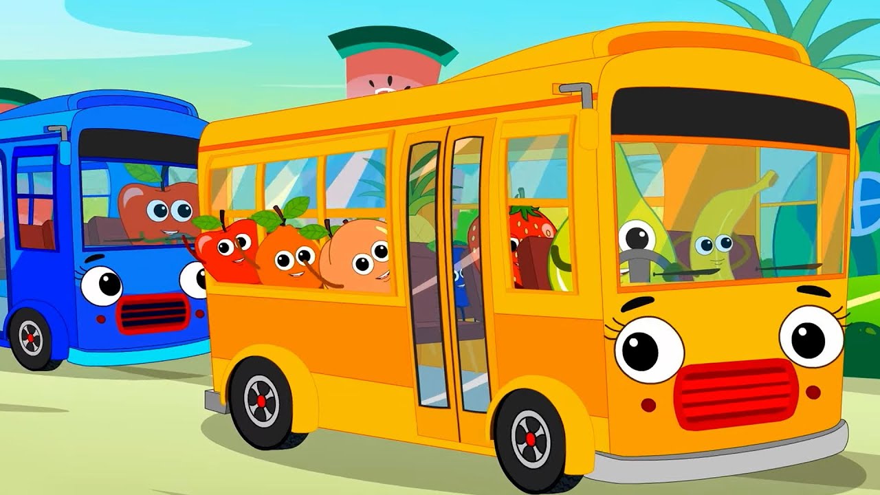 Wheels On The Bus and Kindergarten Song for Children - YouTube