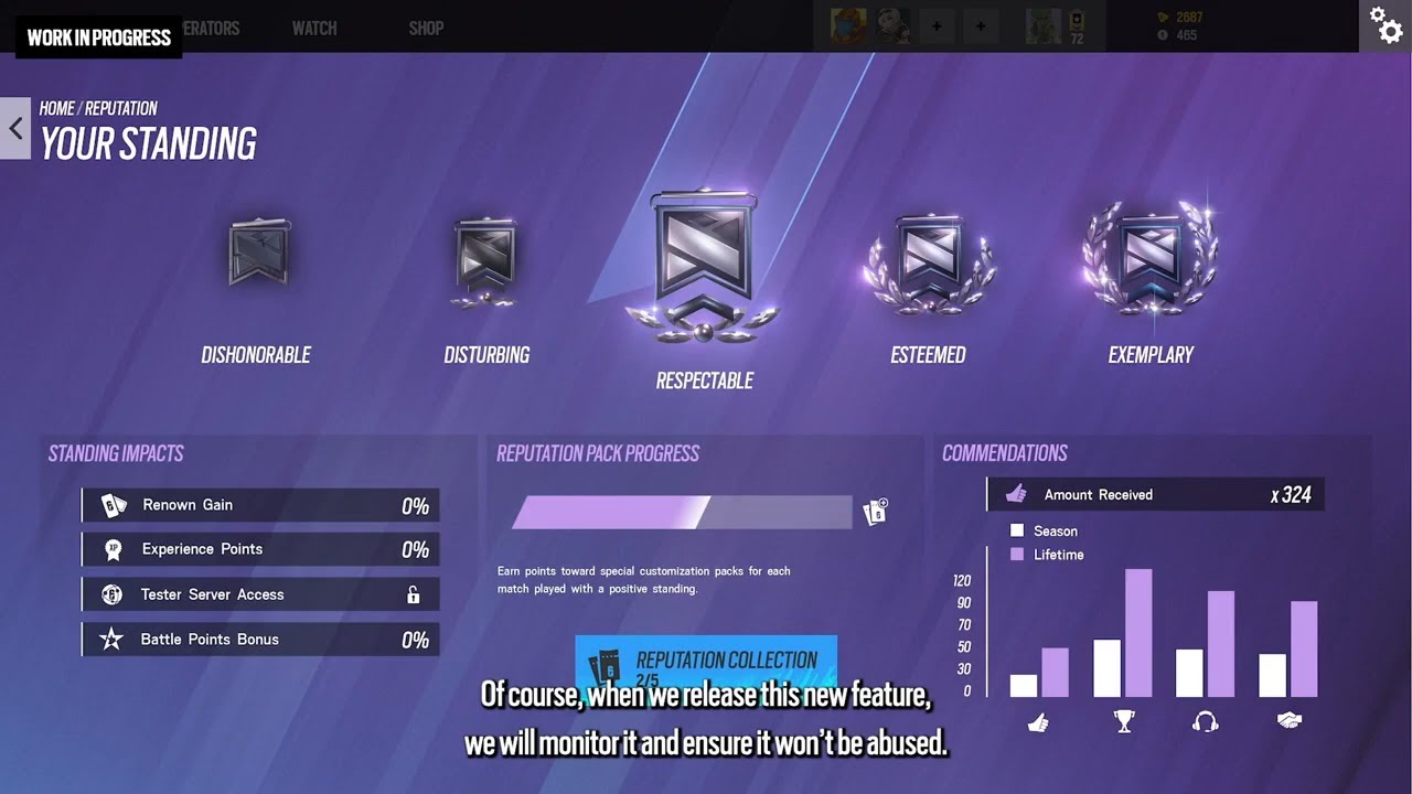 *NEW* Commendation System in Rainbow Six Siege Year 8 Roadmap - YouTube