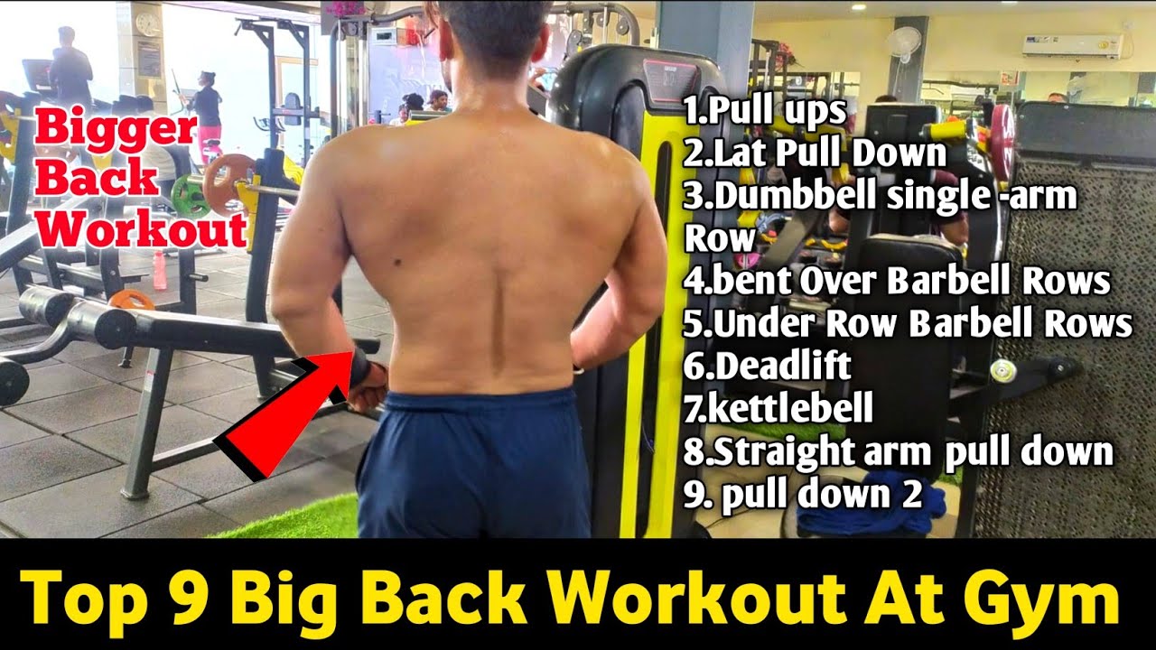 BACK WORKOUT | Back kaise banaye | Lats sides and wings exercises ...