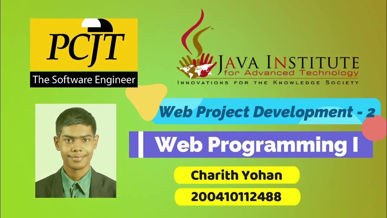 Program the user sign up process including input validations | Java Institute | Charith Yohan ...