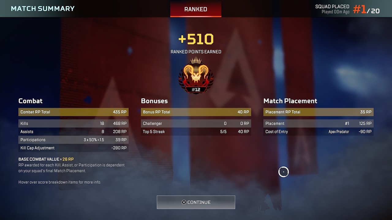 THE #12 APEX PREDATOR NON CLAW SETTINGS IN SEASON 23 - YouTube