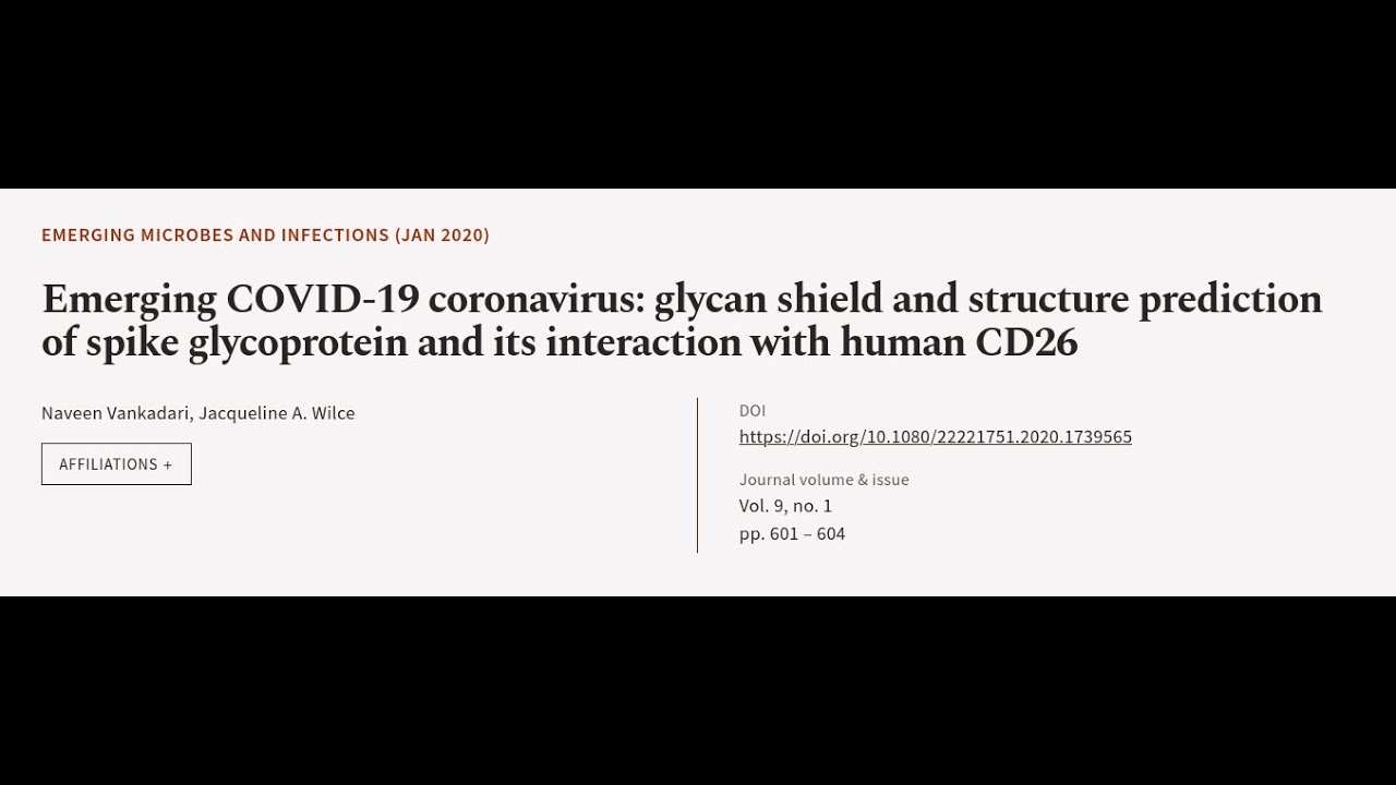 Emerging COVID-19 coronavirus: glycan shield and structure prediction ...