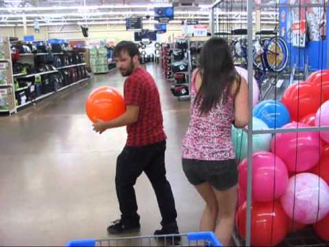 Mike & Nikki Playing '' WALMART BALL '' - YouTube