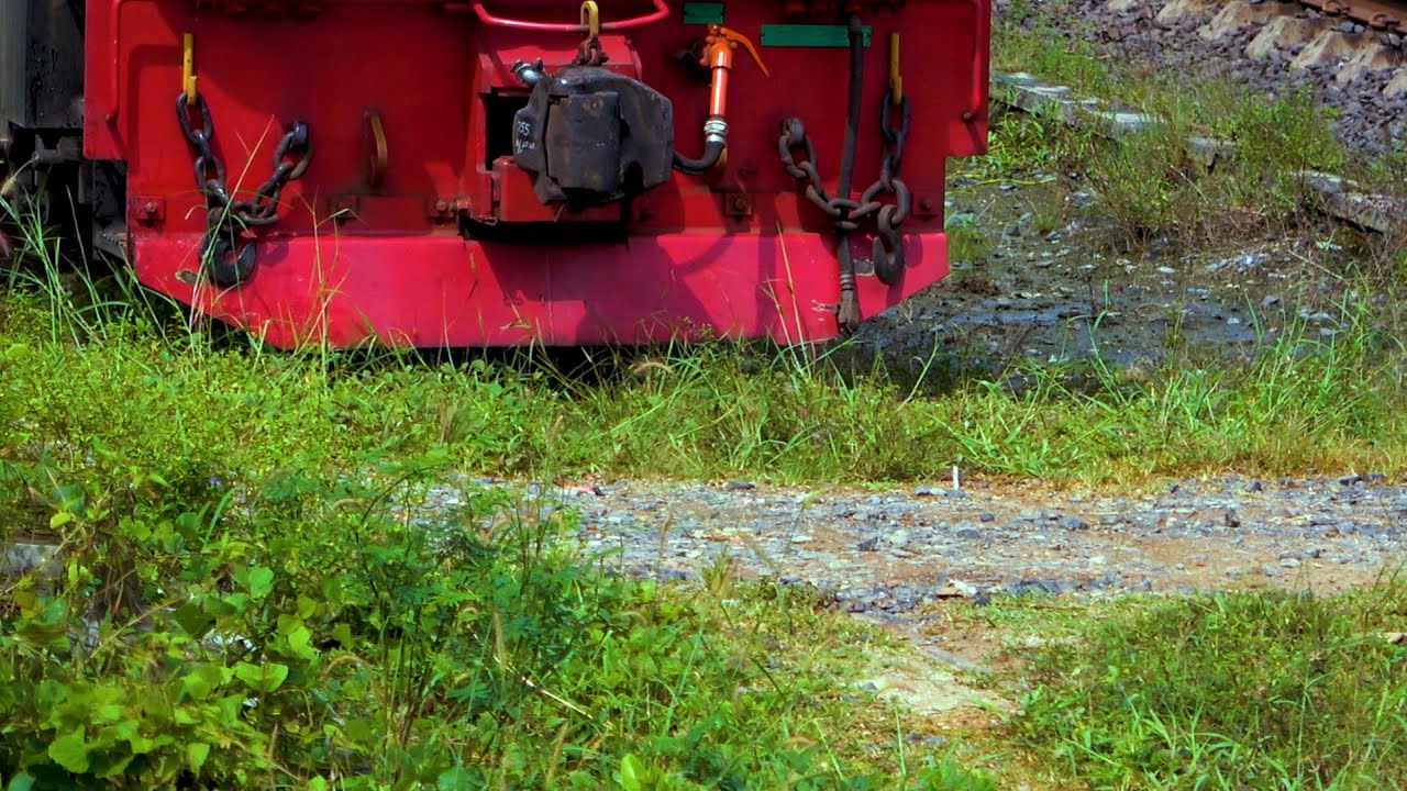 Amazing Coal Train Going Over Rails Buried In The Ground. - YouTube