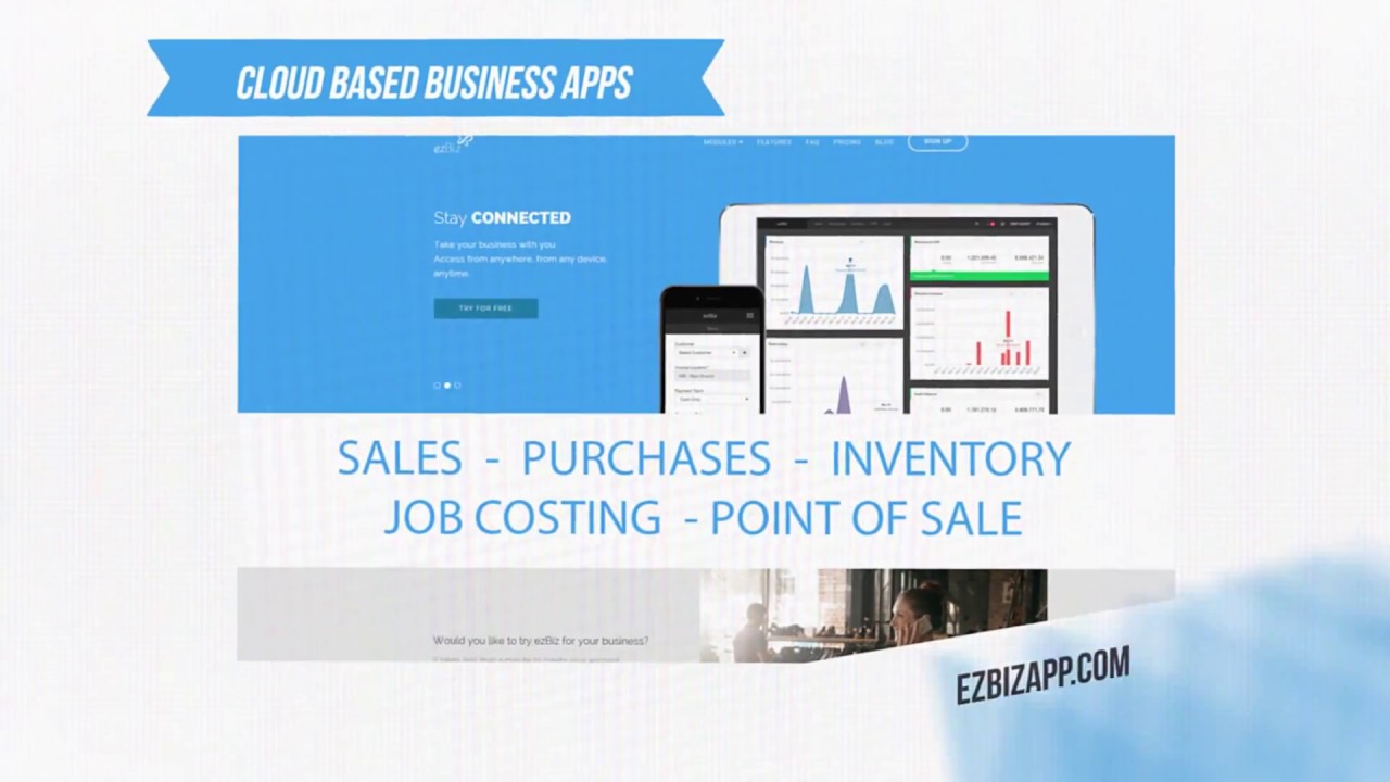 ezBiz - The one app you need to run your business - YouTube