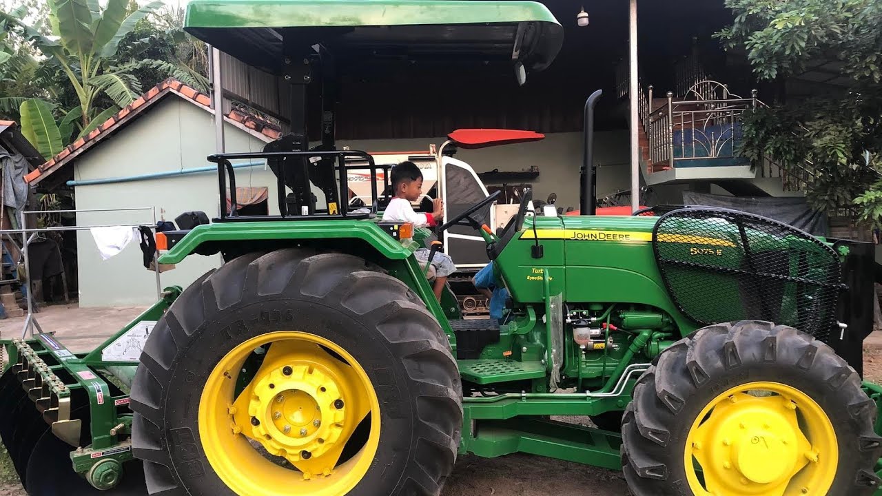 ចនឌារ 5075e John Deere 5075e រៀបចេញដំនើរទៀតហើយ - YouTube