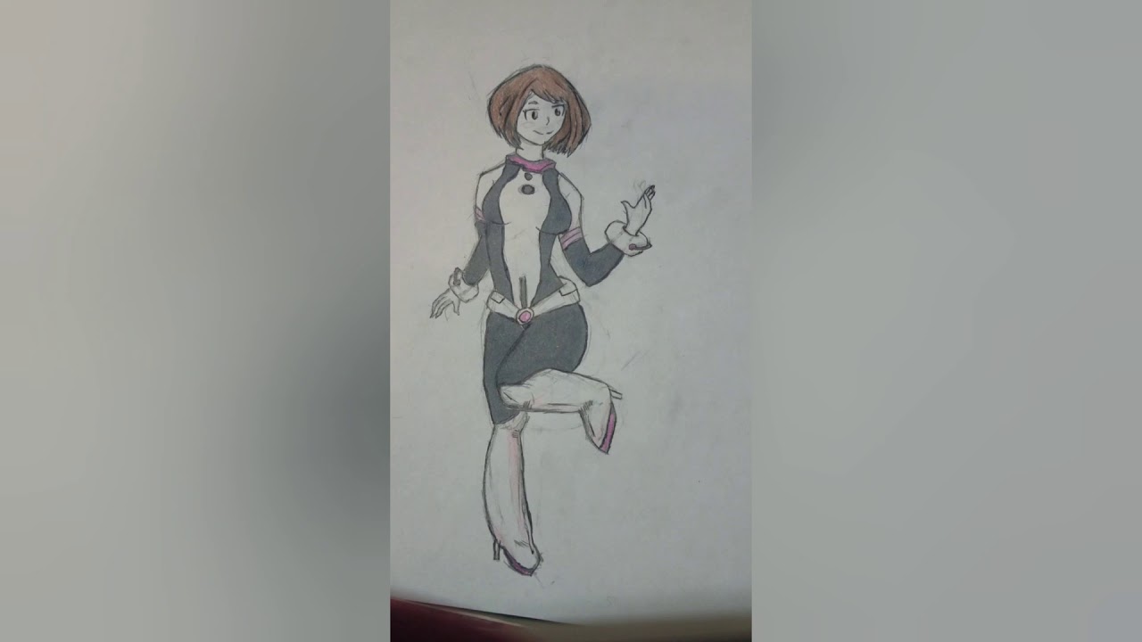 MHA Speed Draw Uraraka Ochako/ Uravity - YouTube