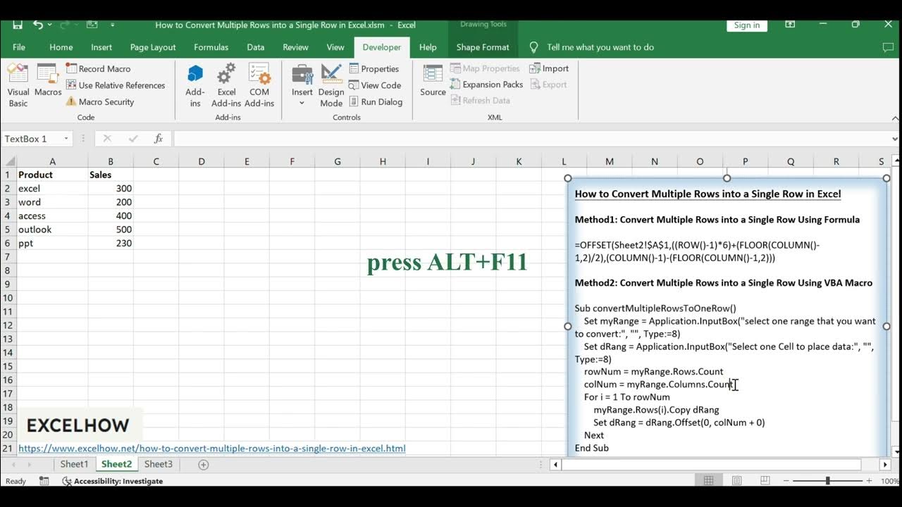 How To Convert Multiple Rows Into A Single Row In Excel YouTube how-to-convert-multiple-rows-into-a-single-row-in-excel-youtube