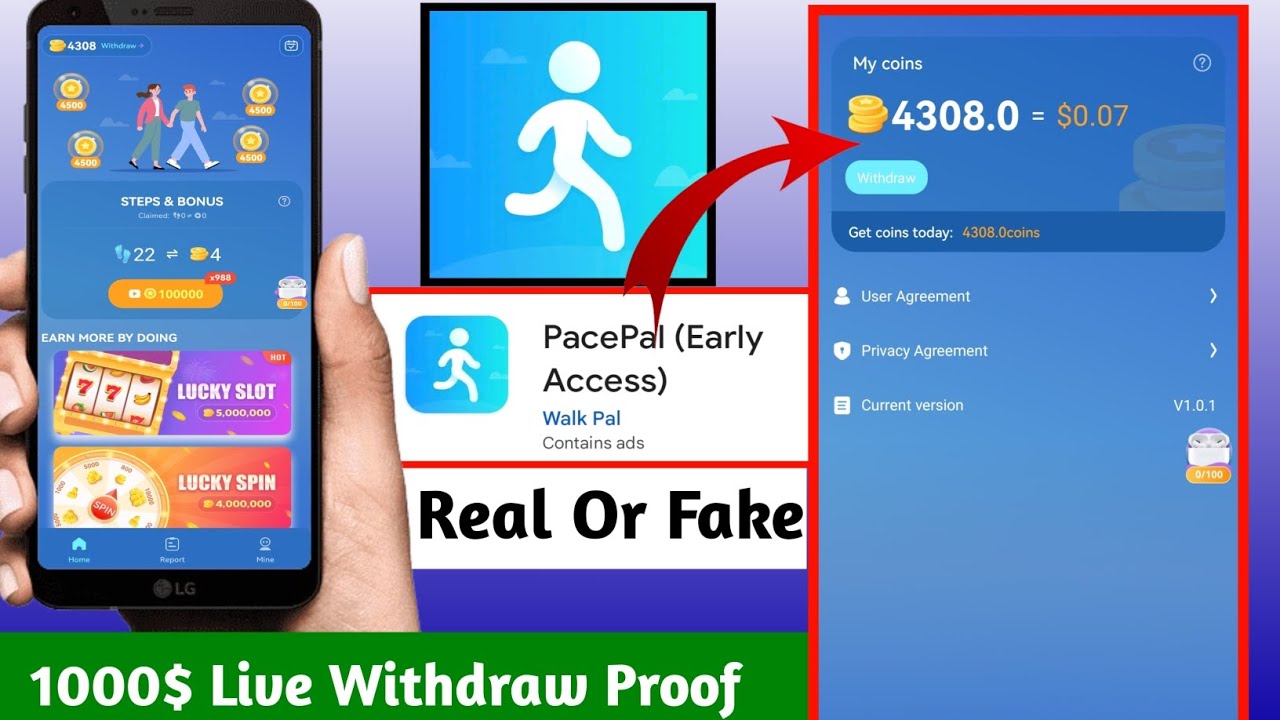 Pace Pal App Real Or Fake | Pace Pal App Withdraw Proof | Pace Pal Payment Proof | PacePal App ...