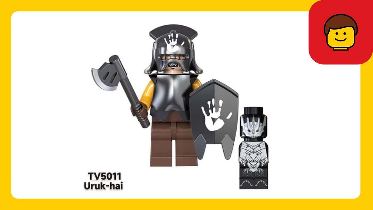 Orc figure Uruk-hai unofficial Lego Figure - YouTube