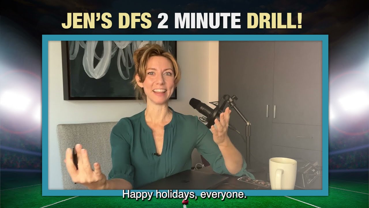 Jen Piacenti's Week 12 DFS Picks - YouTube