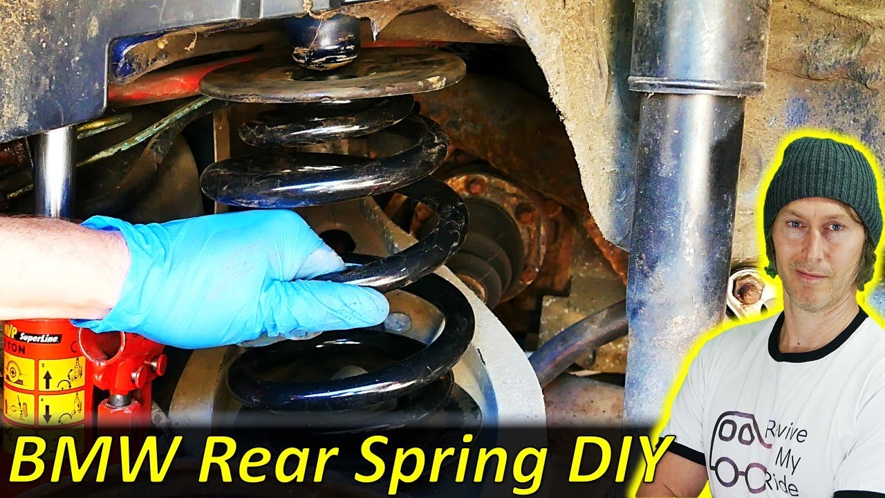 BMW Rear Coil Spring Replacement - BMW E46 E86 E85 - YouTube