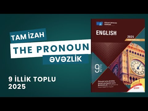 The Pronoun - əvəzlik | 9-cu sinif ingilis dili DİM yeni toplu 2025 | 9 illik toplu test