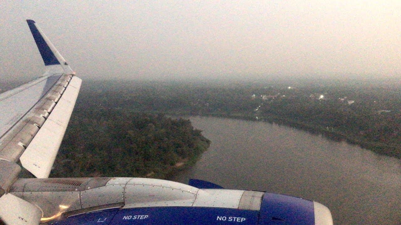 Indigo A320NEO SUNSET Landing in Cochin International Airport | 6E706 ...