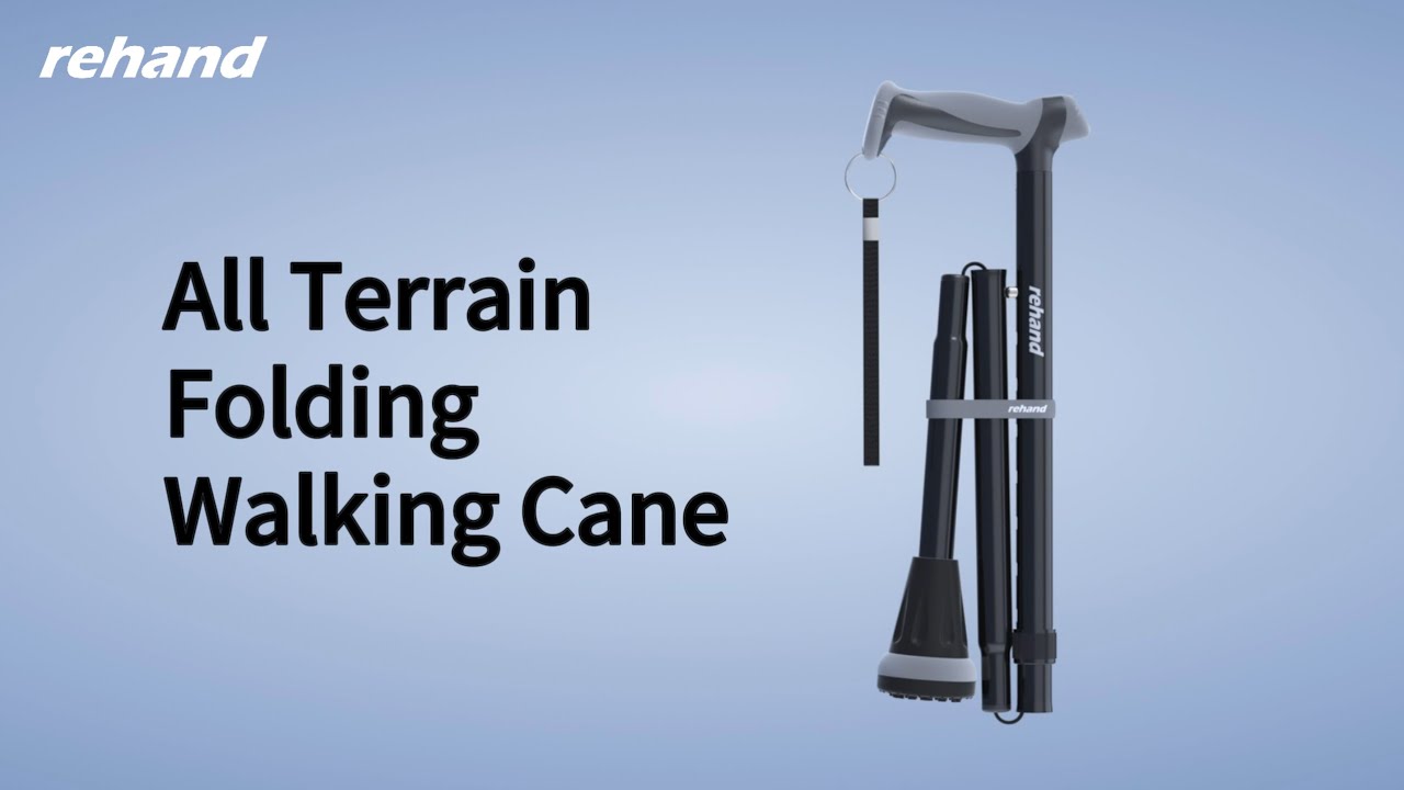 Rehand All Terrain Folding Walking Cane, Walking Stick for Women & Men ...