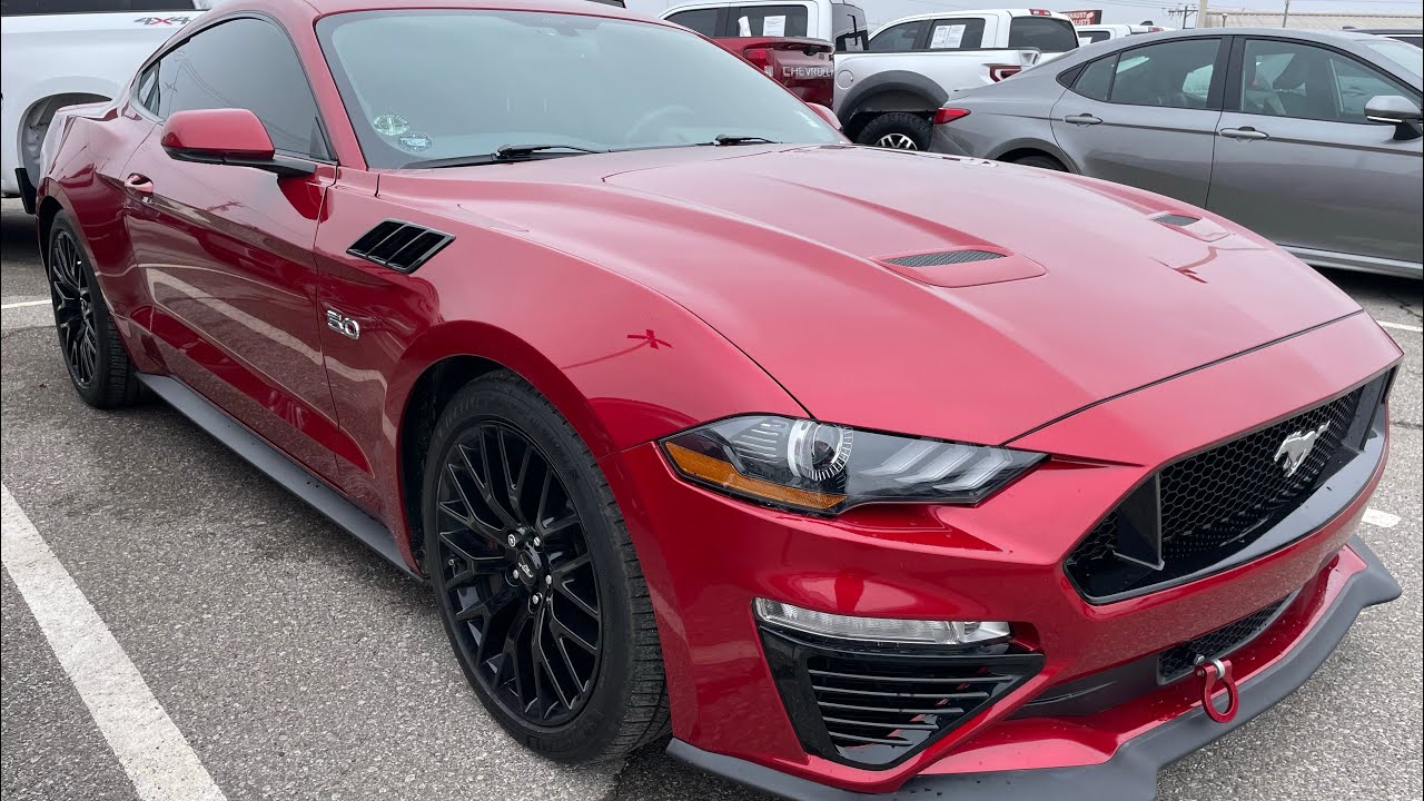 6 Speed Manual Ford Mustang GT Premium 5.0 V8 CARFAX 1-Owner kept ...