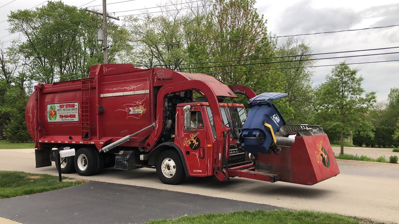 Red Garbage Truck