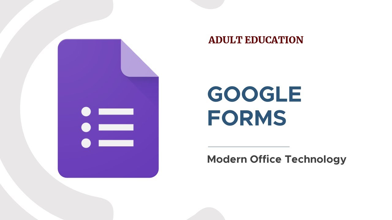 Google Forms Tutorial - YouTube