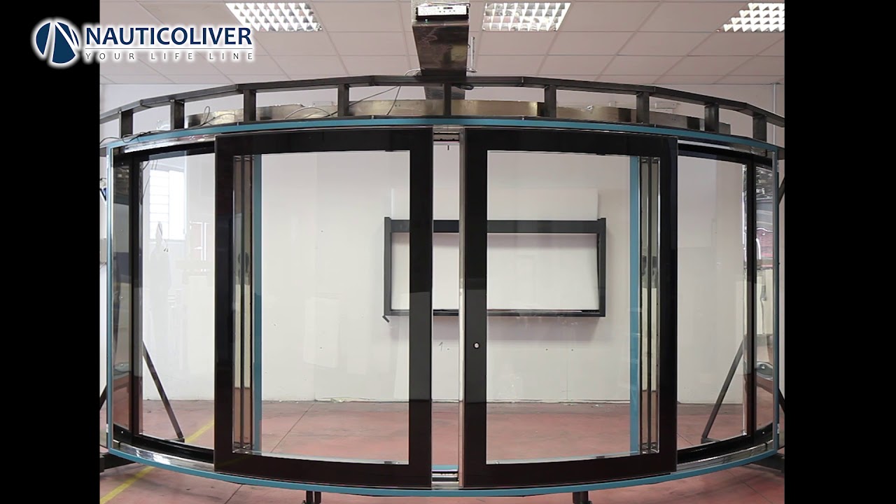 NAUTICOLIVER AUTOMATIC CIRCULAR SLIDING DOOR MOD.05 - YouTube