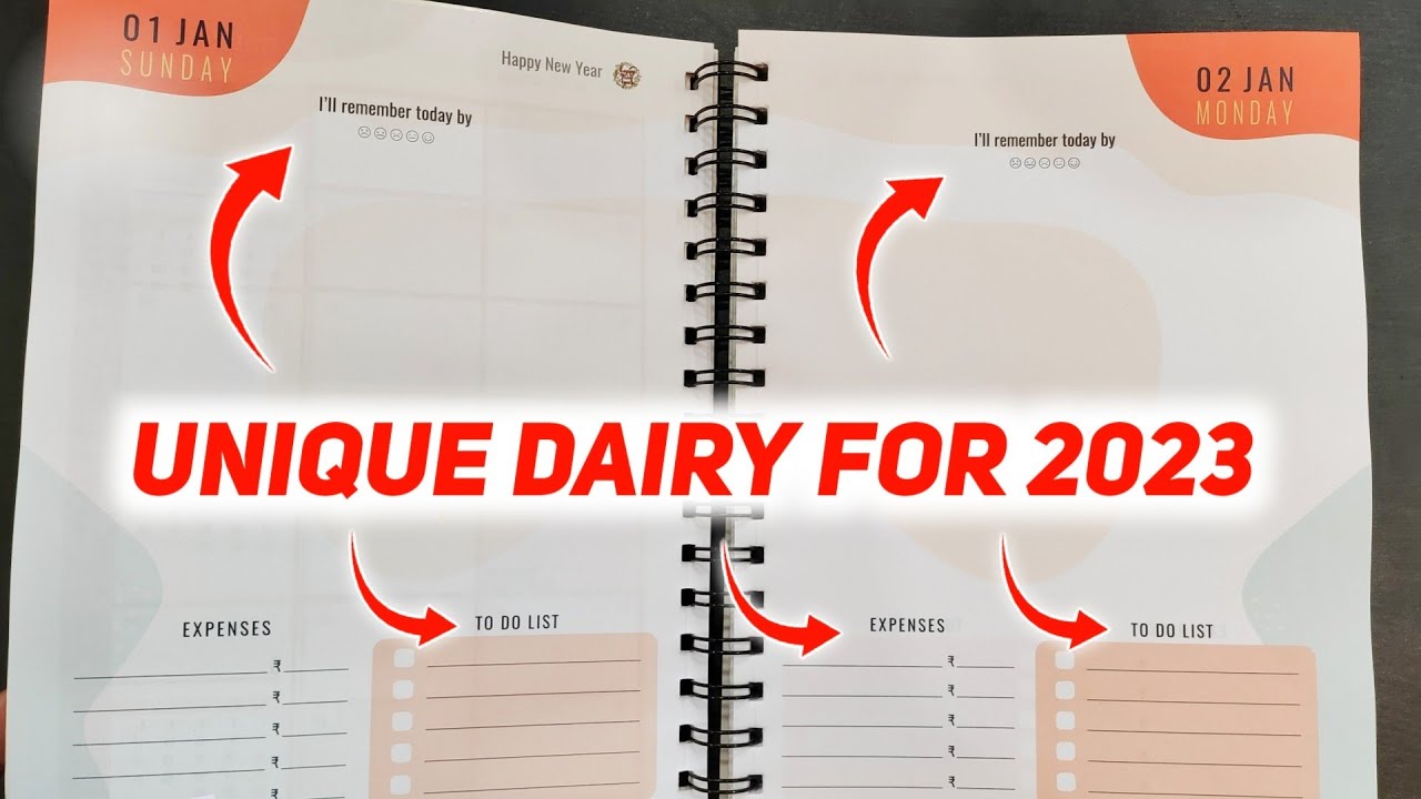 Best Diary 2023👌| New Year Diary 2023 | 2023 Diary Planner 🔥| Jagruk ...