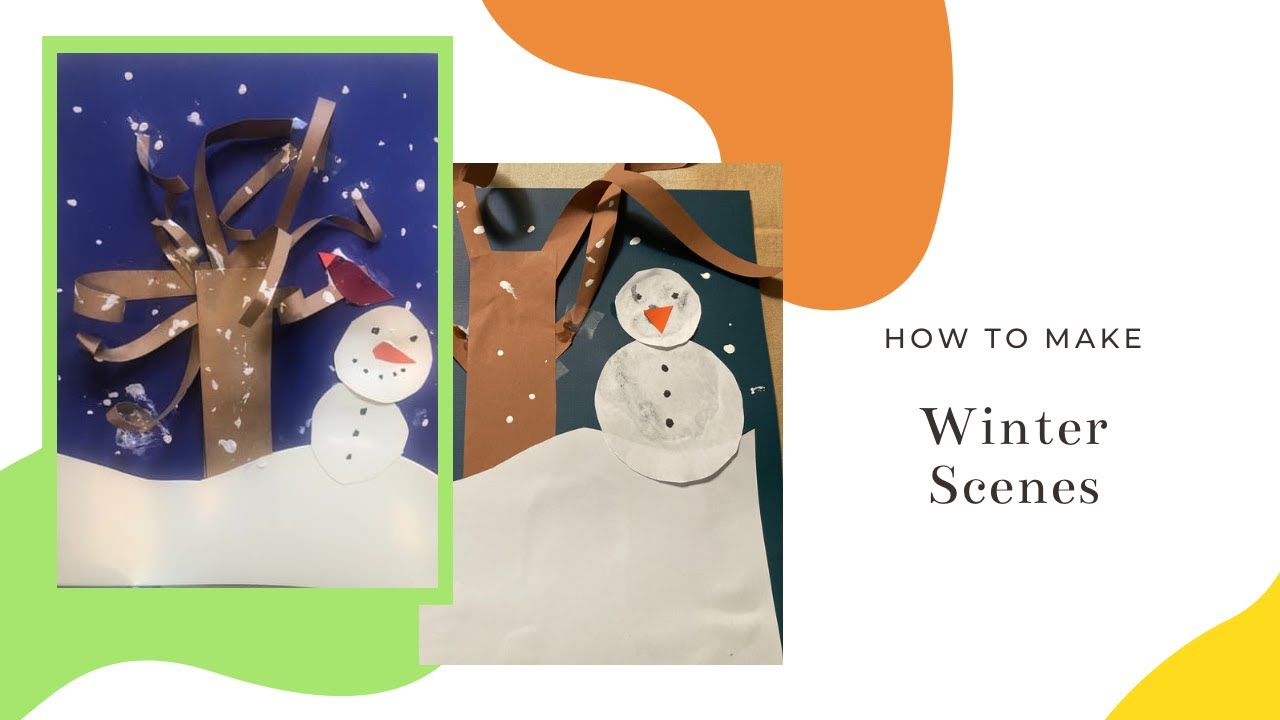 Our Space Crafts: DIY Winter Scenes! - YouTube
