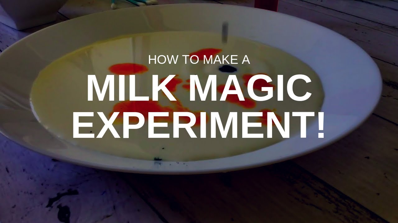 How To Make A Milk Magic Experiment - YouTube