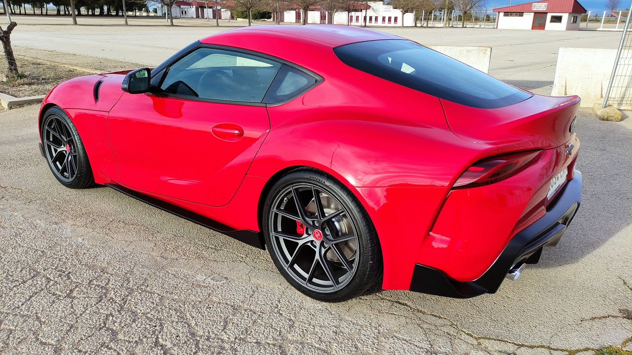 Gr Supra with Eibach & JR SL01 - YouTube