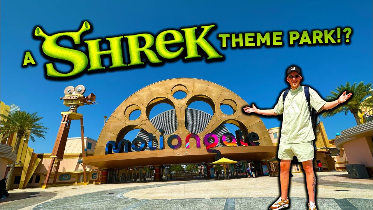 A SHREK THEME PARK!? Motiongate Dubai vlog 2023! UAE part 1 - YouTube