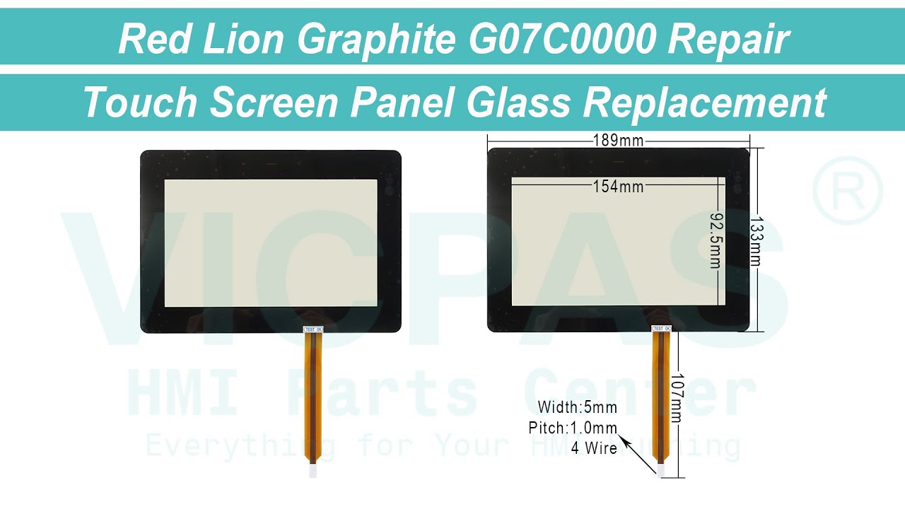 Red Lion Graphite G07C0000 Touch Screen Repair - YouTube