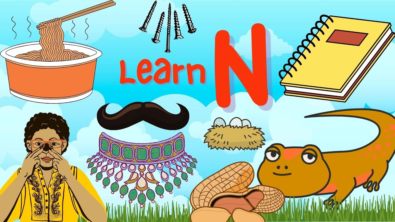 'N' Words | Words that start with "N" | Learn Words of N | Kids ...