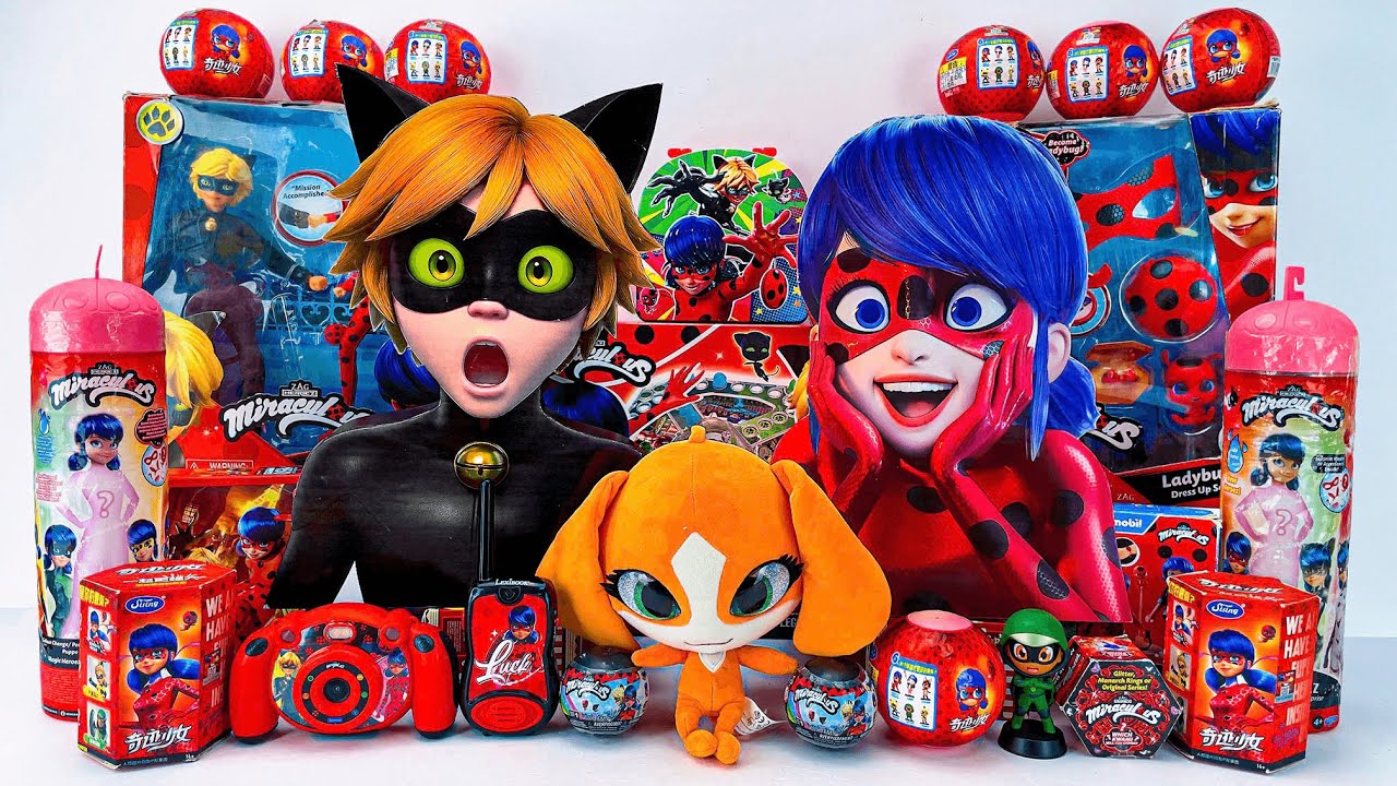 Miraculous Ladybug Toys Collection ASMR Unboxing Review | Mystery Cat ...