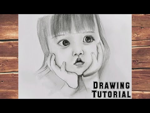 how to draw a cute girl easy for beginners - YouTube