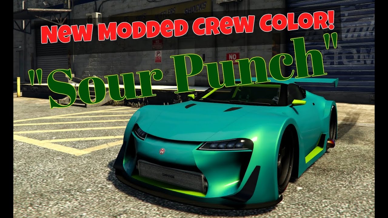 *NEW* GTA Online Modded Crew Color!!! "Sour Punch" - YouTube