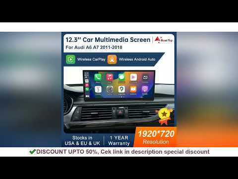 12.3'' Touch Screen Multimedia Display for Audi A6 A7 3G MMI HN+ RMC MHI2011-2018 with Airplay