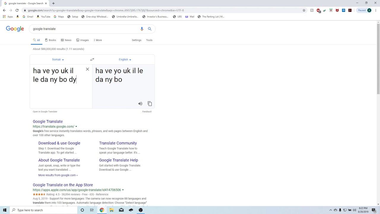 google translate says scary and weird stuff - YouTube