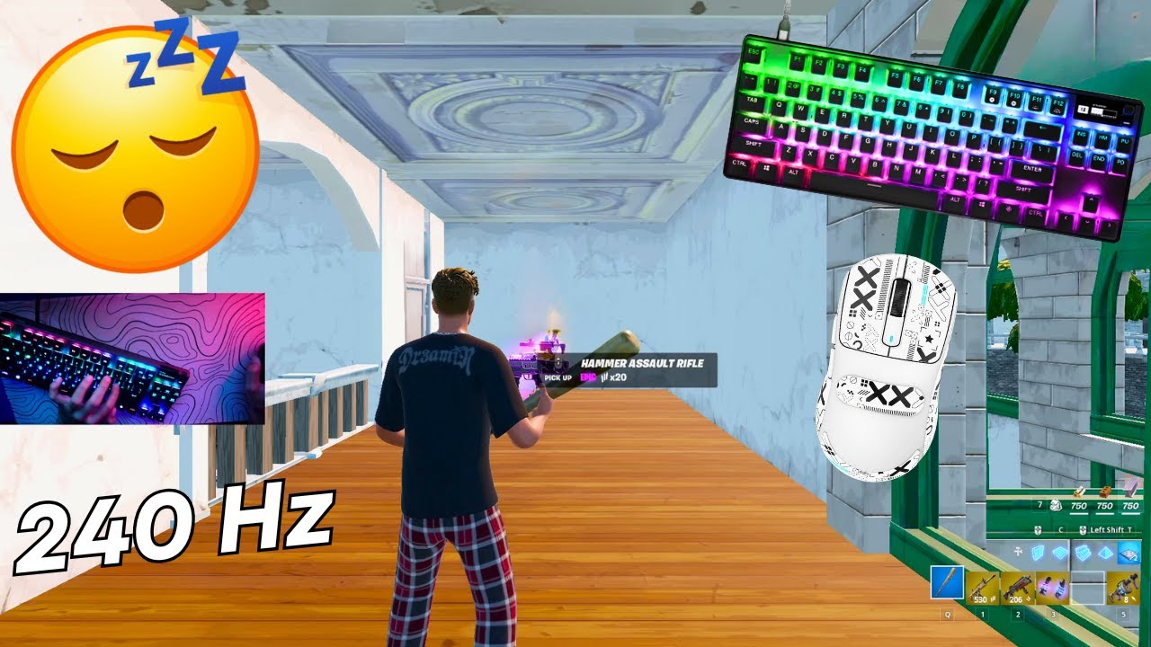 SteelSeries Apex Pro TKL 240 fps ASMR chill😴💤 Fortnite Tilted Zonewars ...