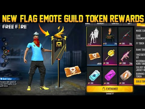 Free New Guild Flag Emote In Free Fire | Free Emote And Max black ...