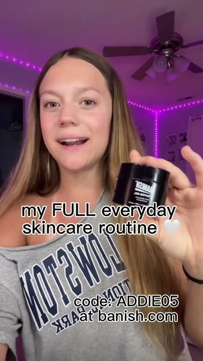 my FULL skincare routine! 🤍#skincare #grwm #makeup #viral #banish #skin #glowrecipe #addieweid ...