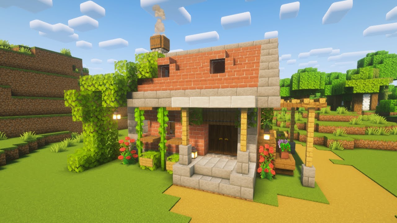 Minecraft: How To Build a Flower Seller House / Tutorial #5 - YouTube