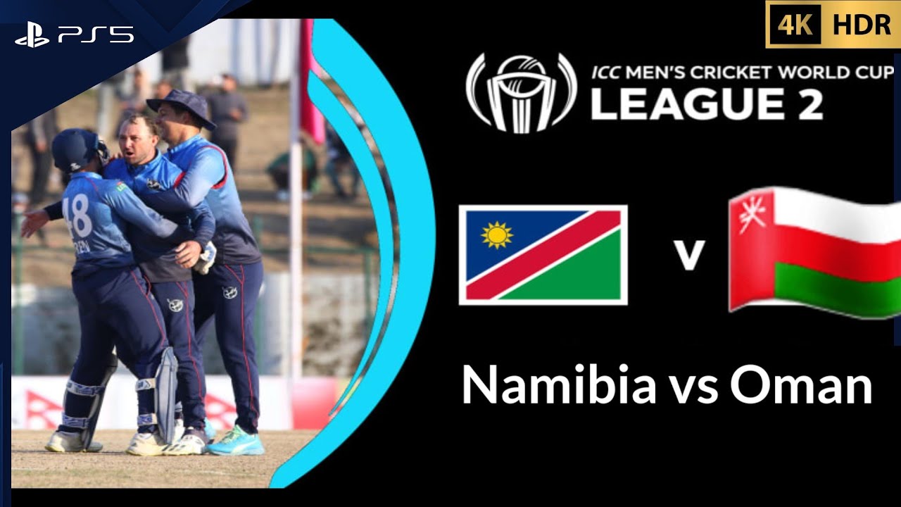 Cricket 24 - Oman vs Namibia - ICC Men's ODI World Cup League 2 | PS5 ...