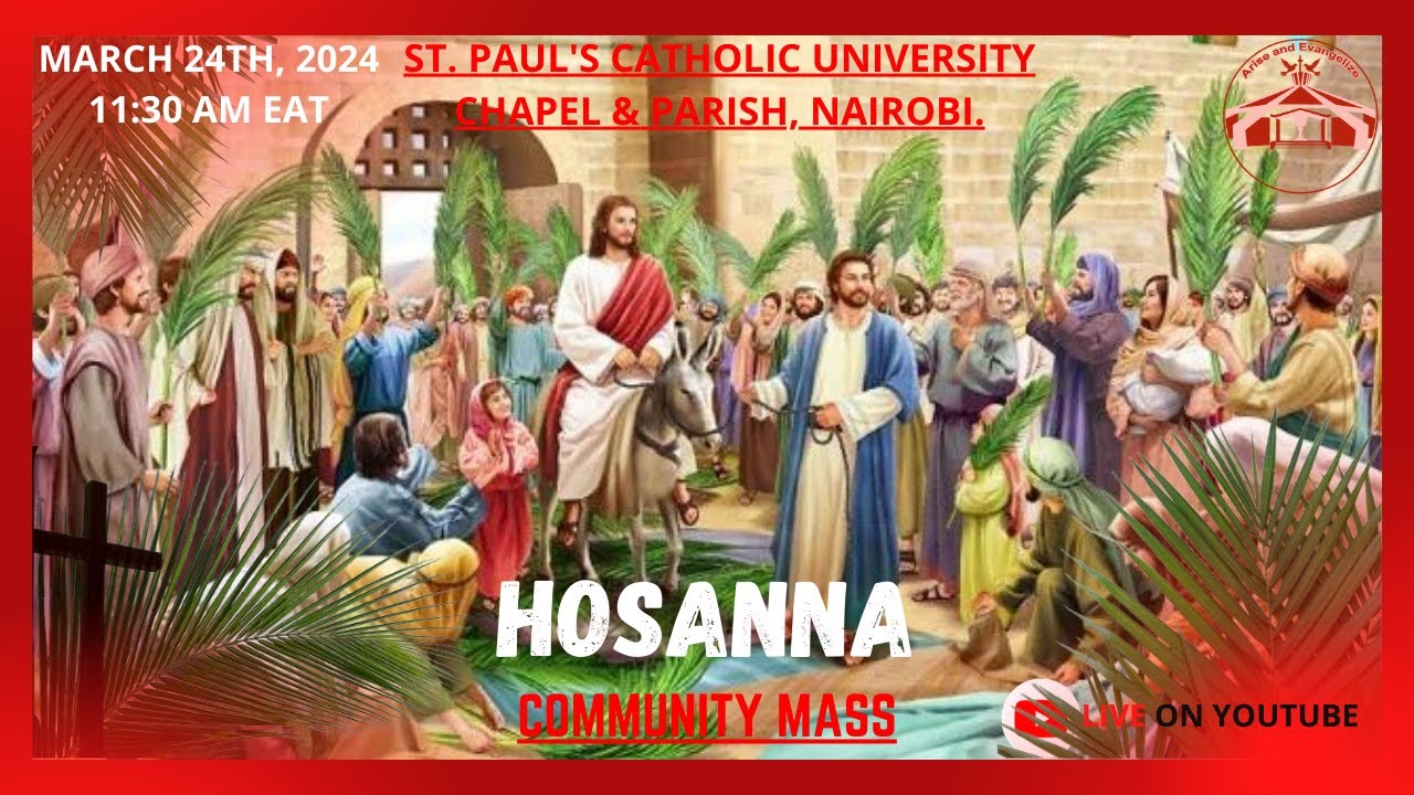 LIVE COMMUNITY MASS | PALM SUNDAY OF THE PASSION OF THE LORD. | MARCH ...